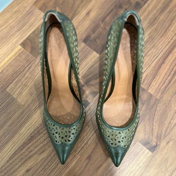 RACHEL Rachel Roy | Shoes | Rachel Roy Green Leather Stilettos | Poshmark
